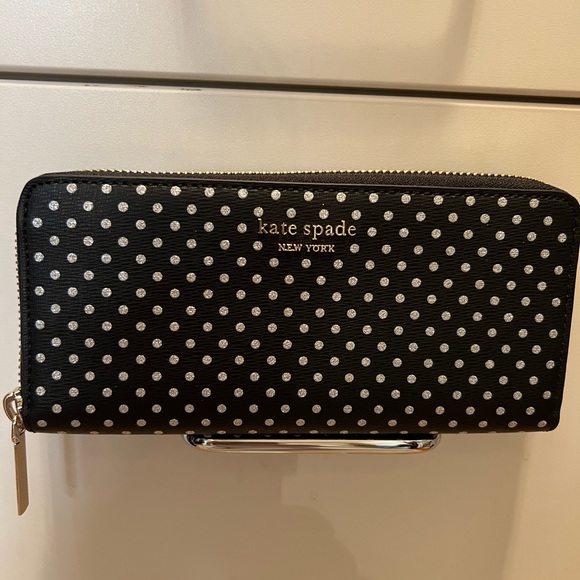 kate spade | Bags | Kate Spade 228 Long Nwt Spencer Shimmering Crystal ...